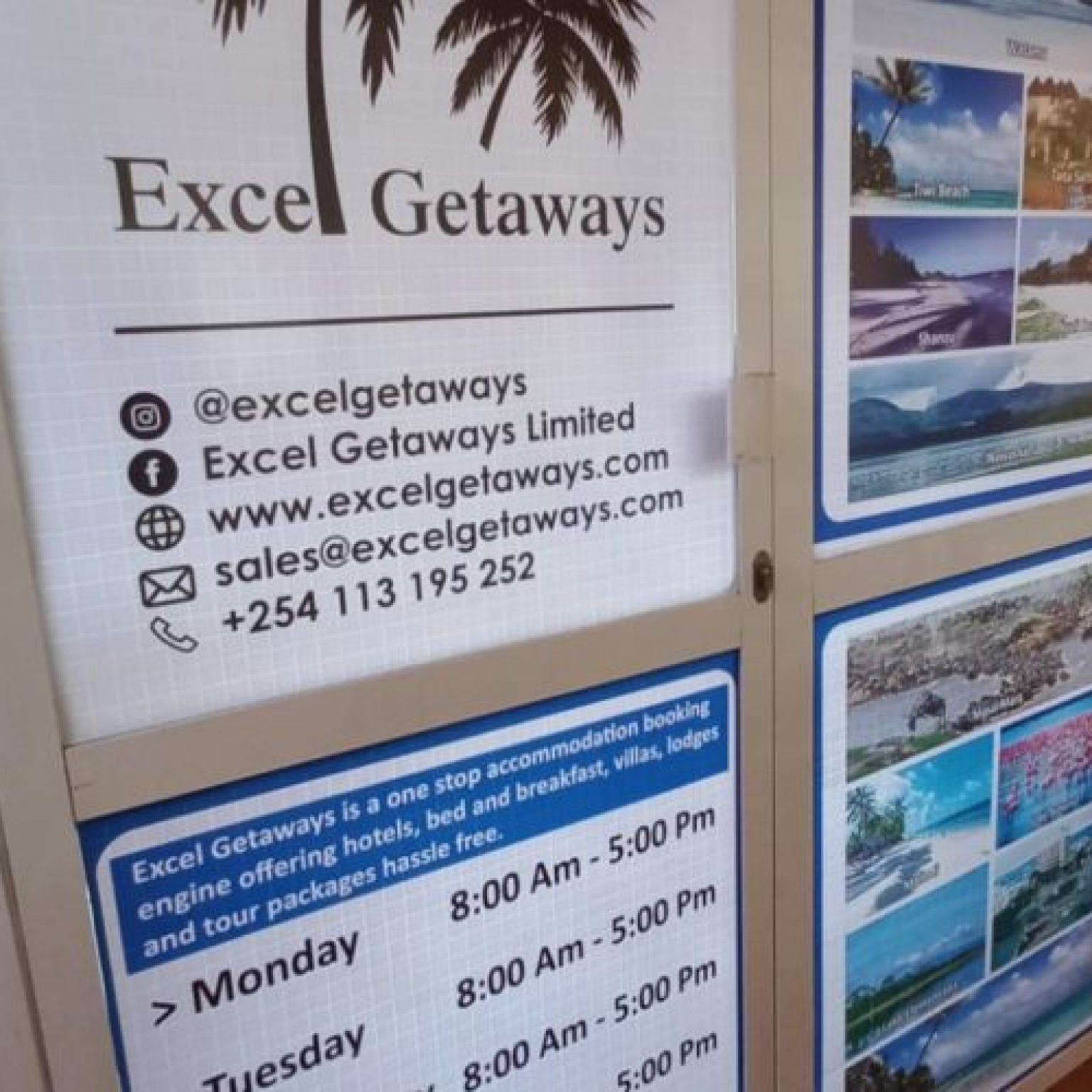 Contact us – Excel Getaways Limited